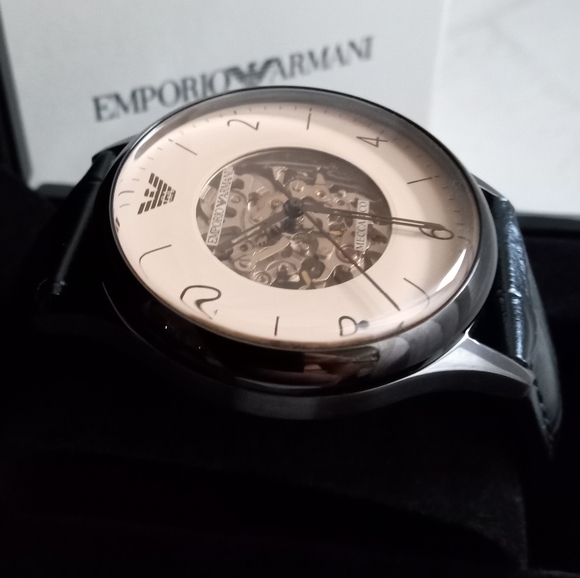 Emporio Armani | Accessories | Emporio Armani Meccanico Ar923 Skeleton ...